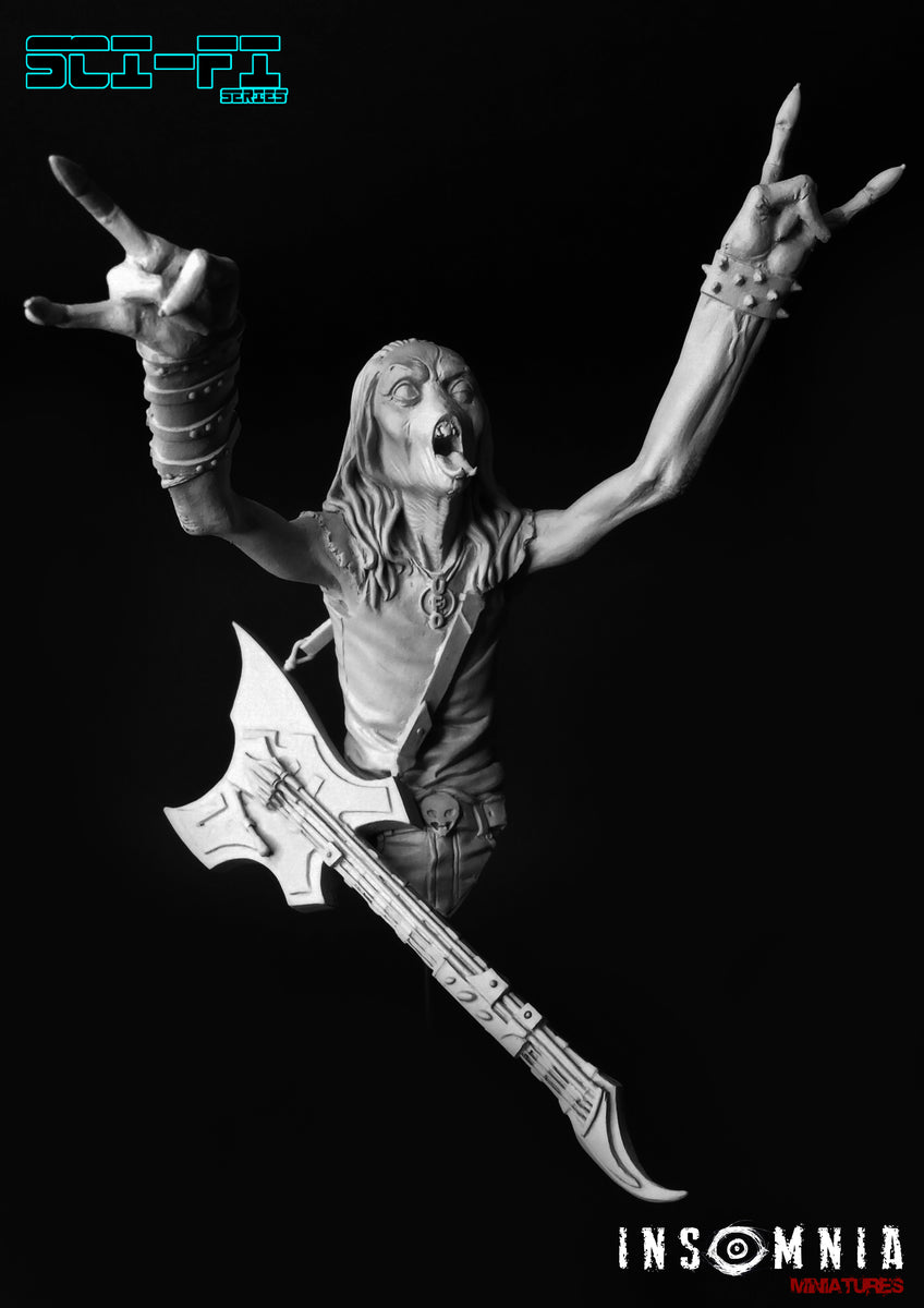 MetAlien - resin / miniature / bust / music / ufo / guitar / alien ...