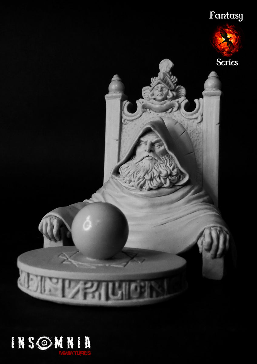 The white wizard / resin miniature / bust / wizard / fantasy / Saruman ...