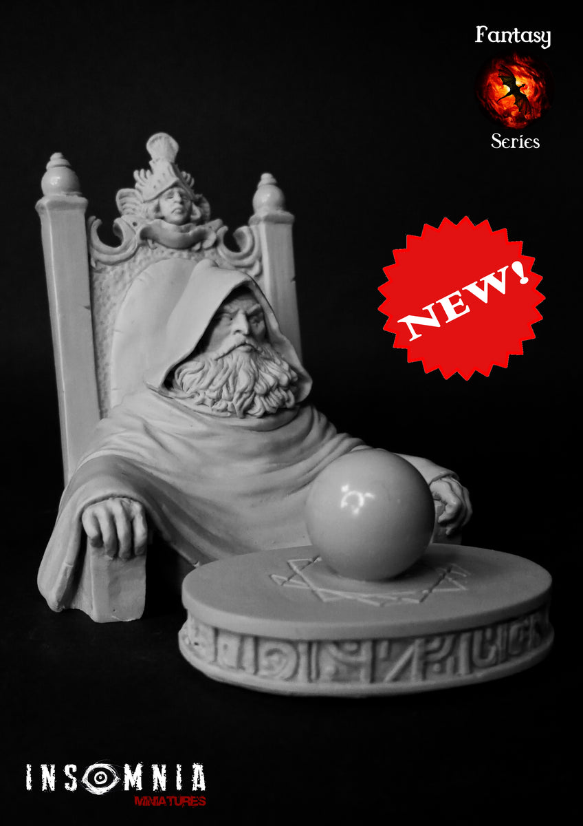 The white wizard / resin miniature / bust / wizard / fantasy / Saruman ...